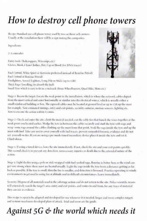 How to Destroy Cell Phone Towers – Neighbors Organizing Against ...