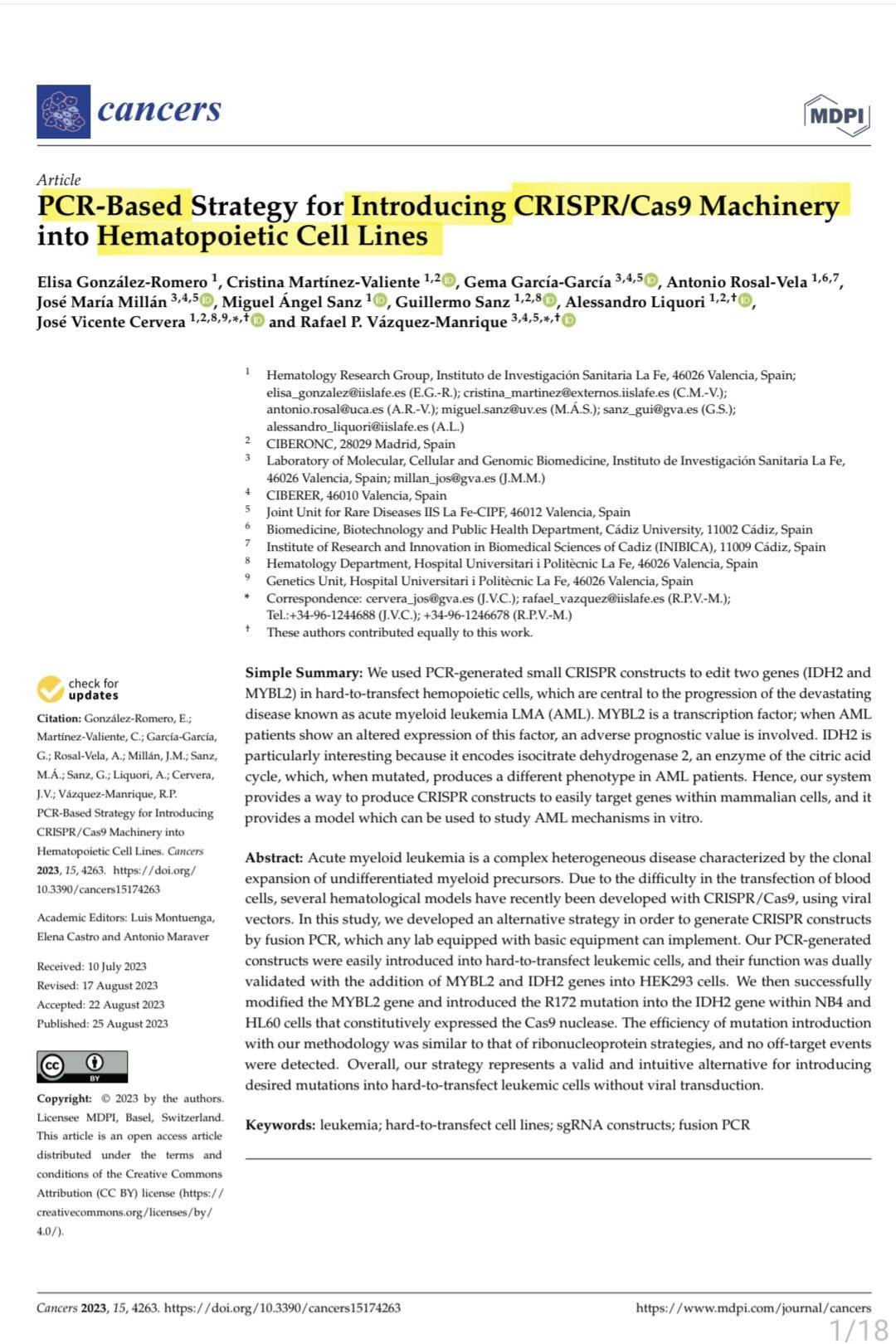 PCR-based Strategy for Introducing CRISPR/Cas9 Machinery into ...